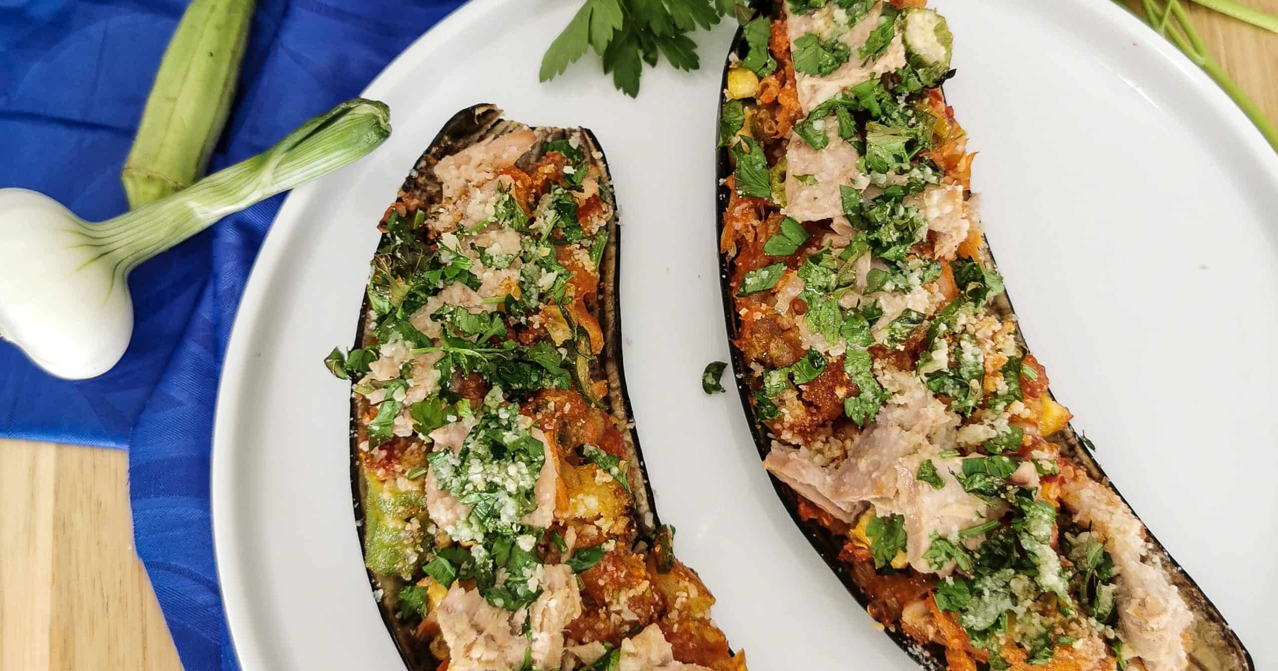 Bananes plantain farcies au thon en conserve - Conserves de Poissons